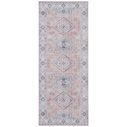 Hanse Home Teppich &raquo;Gratia&laquo; rechteckig 5 mm H&ouml;he Orientalisch, Vintage, Flachgewebe, L&auml;ufer, Wohnzimmer, Schlafzimmer rosa Polyester B : 80cm 1 Stk., 