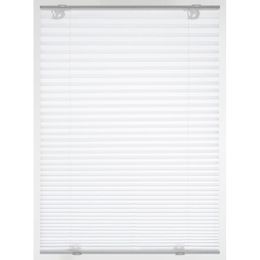 Gardinia Dachfensterplissee blickdicht ohne Bohren verspannt passend f&uuml;r Velux Dachfenster, in Crush-Optik wei&szlig; Obermaterial: 100% Polyester 122cm, 