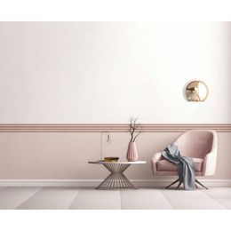 marburg Vliestapete &raquo;Farbwelten&laquo; unifarben mit Farbeinsatz moderne Tapete f&uuml;r Wohnzimmer Schlafzimmer K&uuml;che rot Vlies B/L: 0,53m x 10,05m, Rollen: 1
