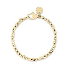 Copenhagen Studios Damen Edelstahlarmband &raquo;Schmuck Geschenk Edelstahl Armkette Basic Chunky&laquo; 21cm, Edelstahl