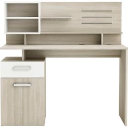 Demeyere Group Schreibtisch &raquo;Malicia&laquo; Schreibtisch mit Funktionalen Ausstattung wei&szlig; B/H/T: 121,5cm x 119,6cm x 58,4cm