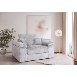 OTTO home XXL-Sessel &raquo;Soft&Cosy, B: 151 cm - OTTO. Verl&auml;ssliche Qualit&auml;t.&laquo; Mega-Sessel, Cord oder Chenille-Struktur,mit 2 Zierkissen grau 100% 
