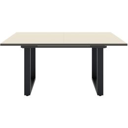set one by Musterring Esstisch &raquo;Reno&laquo; 1 Stk. tlg. Mit Vierkantfu&szlig;, w&auml;hlbaren Gestellen und Plattenfarben beige B/H/T: 160cm x 75cm x 90cm, 