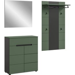 Home Affaire Garderoben-Set &raquo;REHAT, TOPSELLER!, 3-teilig, Breite 175 cm, individuell erweiterbar&laquo; Set, bestehend aus: Kommode, Spiegel und 