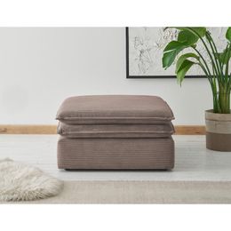 Home Affaire Hocker &raquo;PIAGGE&laquo; Hochwertiger Cord, passend zum Loveseat PIAGGE braun Webvelours