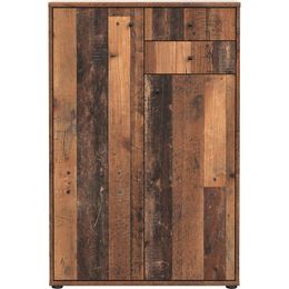 FORTE Kommode &raquo;Tempra, Kommode, 2 T&uuml;ren, 2 Schubk&auml;sten, viel Stauraum&laquo; Breite 73,7 cm braun B/H/T: 73,7cm x 111,1cm x 34,8cm, 2 Stk., 2 Stk.