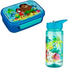 Scooli Kinder Lunchbox &raquo;Brotzeitdose + Trinkflasche, Vaiana&laquo; mit Trinkflasche blau B/H/L: 13,5cm x 6cm x 18cm