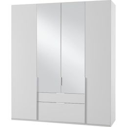 wimex Kleiderschrank &raquo;New York&laquo; mit Spiegelt&uuml;r wei&szlig; B/H/T: 180cm x 208cm x 58cm, Schubladen: 2 Stk. T&uuml;ren: 4 Stk.
