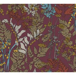 ARCHITECTS PAPER Vliestapete &raquo;Floral Impression&laquo; Wald botanisch floral glatt Tapete Blumen Tapeten Wohnzimmer Schlafzimmer K&uuml;che modern Design B&uuml;ro rot Vlies B/L: 