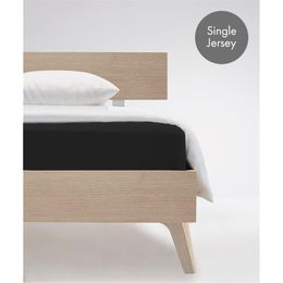 Fleuresse Spannbettlaken &raquo;Jenny C aus feinf&auml;digem Mako-Jersey&laquo; f&uuml;r Matratzen bis 23 cm H&ouml;he schwarz Mako-Jersey, Obermaterial: 100% Baumwolle B/L: 
