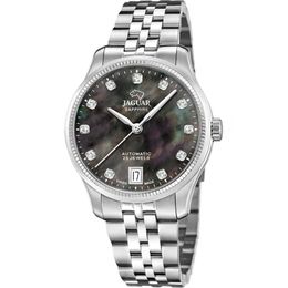 Jaguar Damen Automatikuhr &raquo;Automatik&laquo; Armbanduhr, Damenuhr, Swiss Made, Mechanische Uhr, Edelstahlarmband silber Einheitsgr&ouml;&szlig;e
