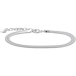 Thomas Sabo Damen Thomas Sabo Armband &raquo;Schmuck Silber 925 Schlangenkettengliederung&laquo; silber 19, Silber 925 (recycelt)