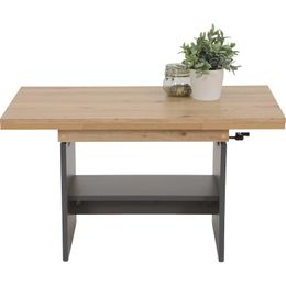 Hela Couchtisch &raquo;MARCEL&laquo; H&ouml;henverstellbar grau B/H/T: 142cm x 57cm x 68cm, Auszugsplatte, Artisan Eiche/Anthrazit