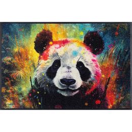wash+dry by Kleen-Tex Fu&szlig;matte &raquo;Pandy McPanda&laquo; rechteckig 7 mm H&ouml;he bunt Polyamid B : 50cm 1 Stk., 7mm, L: 75cm