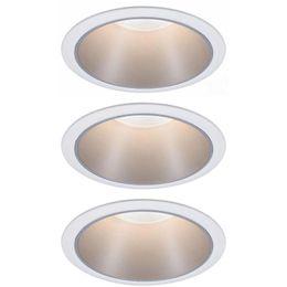 Paulmann LED Einbauleuchte &raquo;Cole&laquo; 1 Stk. Warmwei&szlig; Deckenspots, 3er Set bunt 3, &Oslash; 8,8cm, 1 Stk.