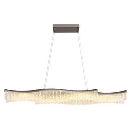 Globo LIGHTING LED Pendelleuchte &raquo;JULIET&laquo; LED-Modul Warmwei&szlig; H&auml;ngelampe/H&auml;ngeleuchte/Wohnzimmer/Esstisch/elegant gold H: 7,5cm