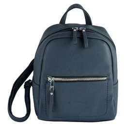 Tom Tailor Damen Tom Tailor Rucksack &raquo;Tinna&laquo; Kleiner l&auml;ssiger und sportiver Rucksack mit Kurzgriff blau B/H/T: 24cm x 25cm x 10,5cm