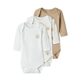 name it Unisex Baby Body 3er Pack "B&auml;rchen" | Gr.: 74