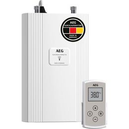 AEG Haustechnik Kompakt-Durchlauferhitzer &raquo;DDLE Kompakt FB&laquo; 11/13 kW umschaltbar, Fernbedienung, Untertischmontage, f&uuml;r die K&uuml;che wei&szlig; 13,5 kW