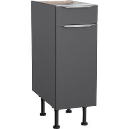 KOCHSTATION Unterschrank &raquo;KS-Aken&laquo; grau anthrazit, B/H/T: 30cm x 87cm x 58,4cm