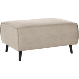 DOMO collection Hocker &raquo;Amora&laquo; mit Federkern, Fu&szlig;h&ouml;he passend f&uuml;r g&auml;ngige Saugroboter! beige B/H/T: 97cm x 47cm x 66cm, Chenille-Optik, Mit Federkern