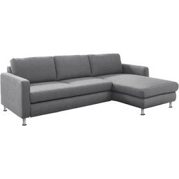Die PlanBar Ecksofa &raquo;MP-IN19027 L-Form&laquo; wahlweise mit Schlaffunktion, frei im Raum stellbar grau 100% Polyester B/H/T: 265cm x 82cm x 172cm, 