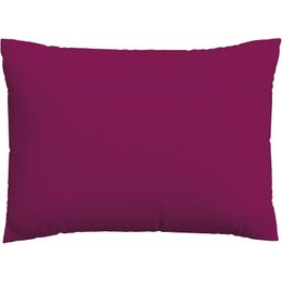 Schlafgut Kissenbezug &raquo;Premium Kissenbezug Woven Satin (1 St)&laquo; Ton-in-Ton Rei&szlig;verschluss, Fadendichte von 300tc, Uni, OEKO Tex lila Mako-Satin, Obermaterial: 