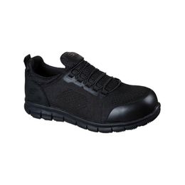 Skechers Halbschuhe Synergy Omat S1P in schwarz in schwarz | Gr.: 42