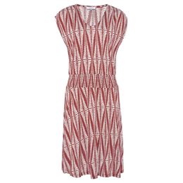 Lascana Jerseykleid in terracotta-creme bedruckt | Gr.: 46