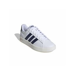 Adidas Schn&uuml;rschuhe Grand Court 3.0 in white/dark blue/core white | Gr.: 4