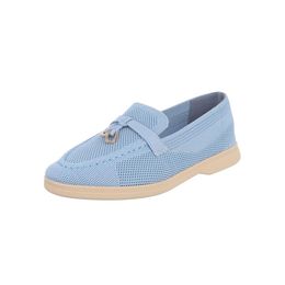 Ital-Design Halbschuh in Hellblau | Gr.: 37
