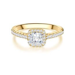 Trilani Ring aus Sterling Silber mit Zirkonia in gelbgold | Gr.: 52