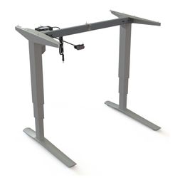 STIER Elektrisch h&ouml;henverstellbares Gestell 501-43 Silber f&uuml;r 100x80 cm Platte (907758)