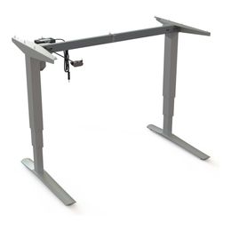 STIER Elektrisch h&ouml;henverstellbares Gestell 501-43 Silber f&uuml;r 120 x 80 cm Platte (907762)