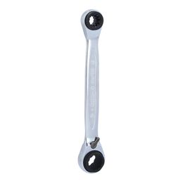 KS Tools 4 in 1 GEARplus umschaltbar Doppel-Ratschenringschl&uuml;ssel aus Chrom-Vanadium-Stahl 10x13x17x19 mm Schl&uuml;sselweiten, 5034565 (503.4565)