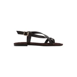 Mango T-Bar Sandals 'ENNE' female size 36 Dark brown