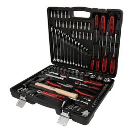 KS Tools CHROMEplus Universal-Werkzeug-Satz aus Chrom-Vanadium-Stahl 1/4 Zoll+3/8 Zoll+1/2 Zoll 97-teilig, 9180797 (918.0797)