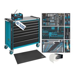 Hazet Werkstattwagen Assistant 179NXXL-7 mit Sortiment und 7 Schubladen (179NXXL-7/352EC)