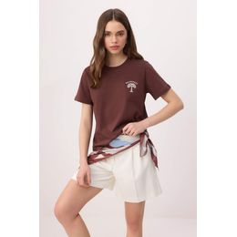 Trendyol T-Shirt Damen Gr&ouml;&szlig;e XL creme / braun