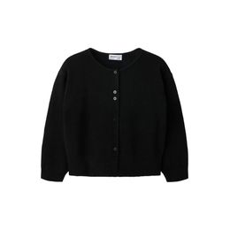 name it Strickjacke 'NKFLEMINA' M&auml;dchen Gr&ouml;&szlig;e 122/128 schwarz