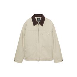 Pull&Bear Between-Season Jacket male size S Sand / Dark brown