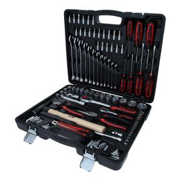 KS Tools Universal-Werkzeug-Satz aus Chrom-Vanadium-Stahl 1/4 Zoll+3/8 Zoll+1/2 Zoll 97-teilig, 9170797 (917.0797)
