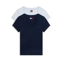 Tommy Jeans T-Shirt Damen Gr&ouml;&szlig;e XL navy / pastellblau