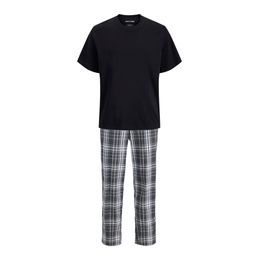 Jack & Jones JACK & JONES Long Pajamas 'JACLuca' male size XXL Graphite / Black / White