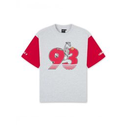 AND1 T-Shirt Herren Gr&ouml;&szlig;e S hellgrau / rot
