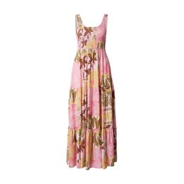 Hailys Kleid 'Gr44eta' Damen Gr&ouml;&szlig;e 36 hellgelb / tanne / rosa Sommerkleid