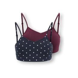 Only Girls BH 'KOGLOLA' M&auml;dchen Gr&ouml;&szlig;e 158/164 nachtblau / beere / wei&szlig;