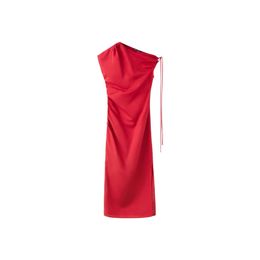 Mango Kleid Damen Gr&ouml;&szlig;e 40 rot Sommerkleid
