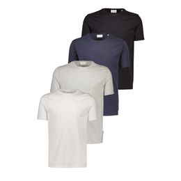 LINDBERGH T-Shirt Herren Gr&ouml;&szlig;e S navy / hellgrau / schwarz / wei&szlig;