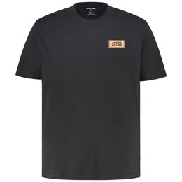 Jack & Jones Herren Gro&szlig;e Gr&ouml;&szlig;en | Jack&Jones T-Shirt mit Label-Print Farbe schwarz Gr&ouml;&szlig;e: 4XL